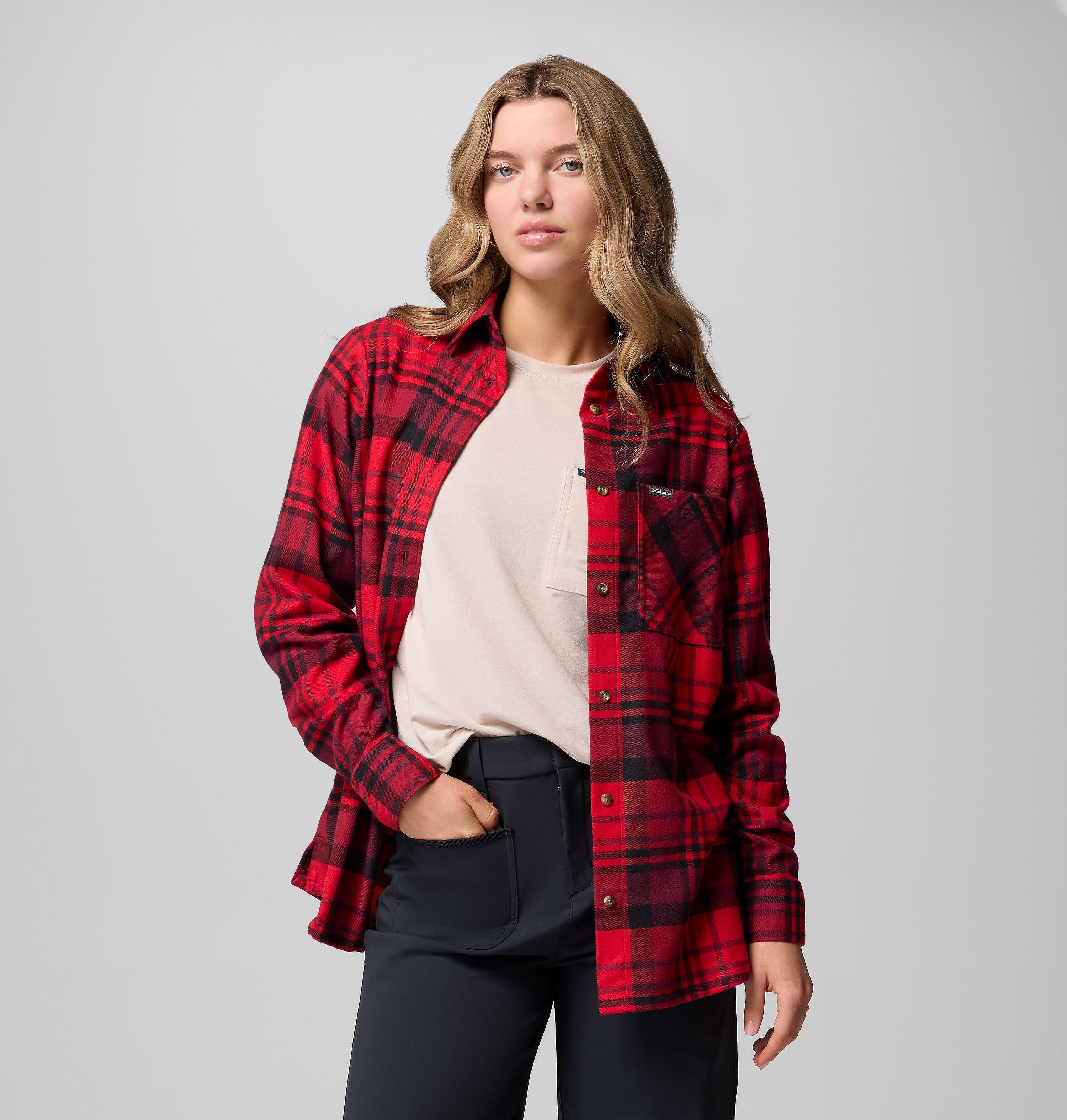 Women's Calico Basin Flannel Long Sleeve Shirt | Columbia